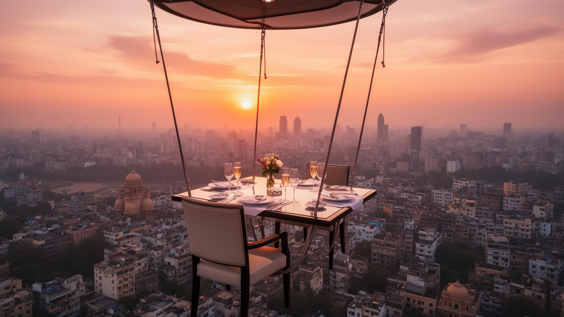 Sky Dining India | Luxury Aerial Dining Experience